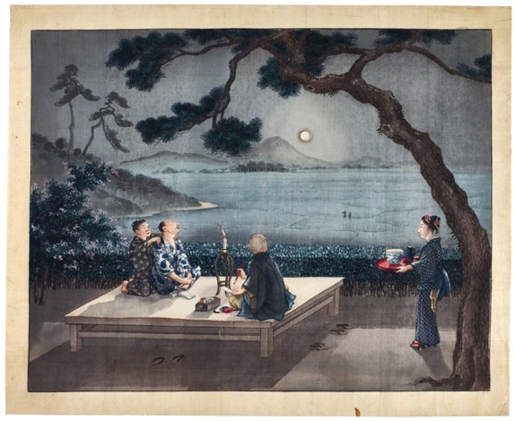 TSUKIMI MOON-VIEWING AND A VIEW OF NIHONBASHI STUDIO by Kawahara Keiga Studio on artnet